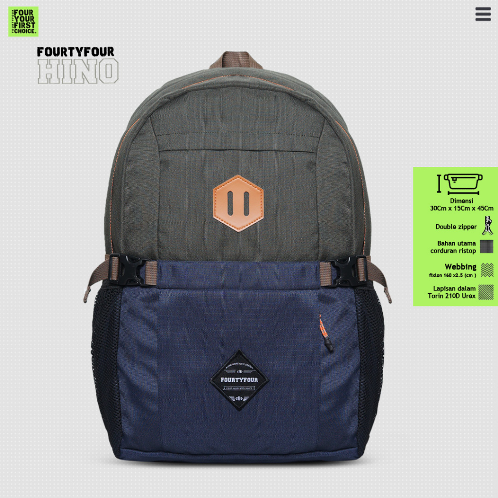 Jual FOURTYFOUR MARVAL - Backpack Pria Premium - Ransel Pria Premium ...