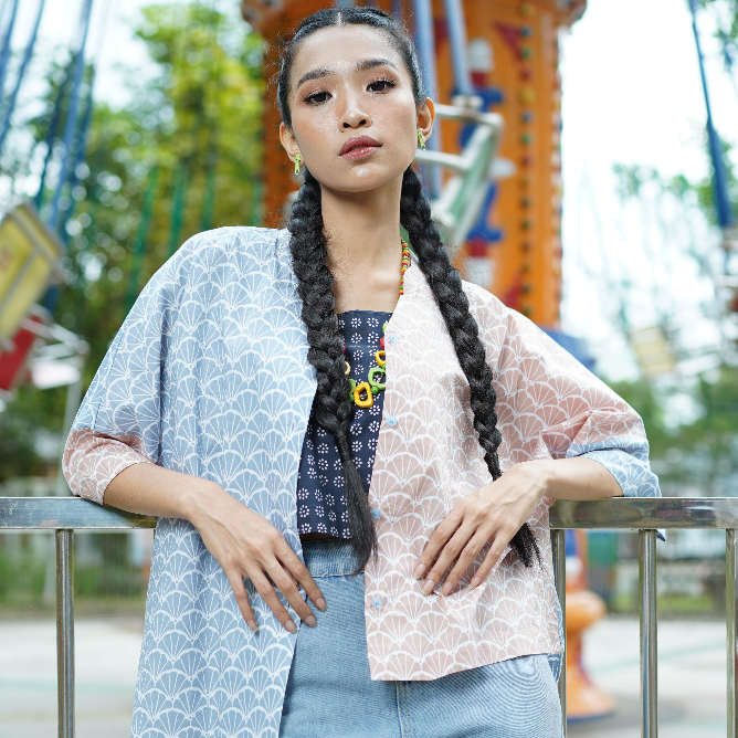 Jual Batik ENOM - Outer Batik Wanita - Kaori Outer ENOM Batik | Shopee ...