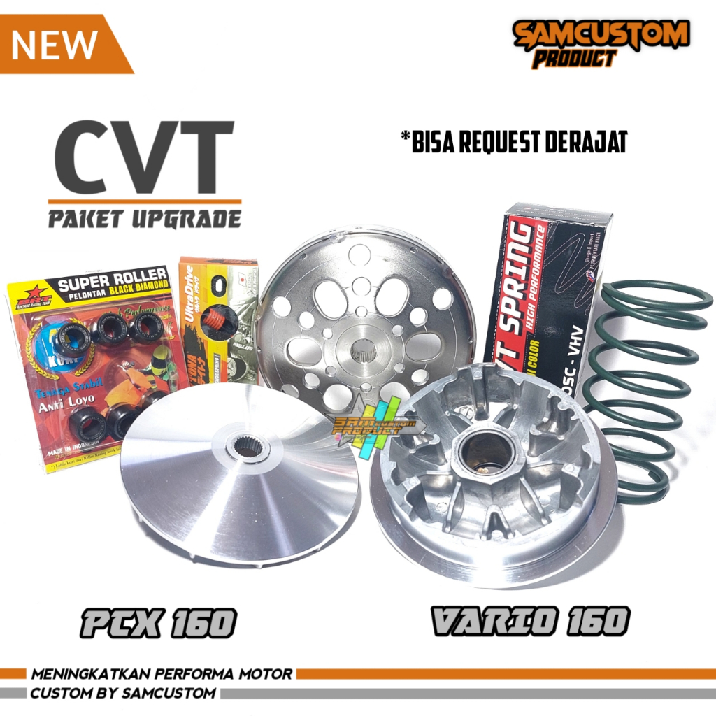Jual Paket CVT Rumah Roller Custom Racing PCX 160 VARIO 160 | Shopee ...