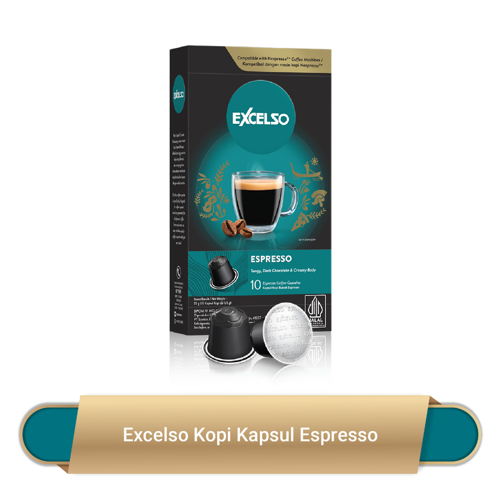 Jual Excelso Kopi Kapsul Espresso - Nespresso Compatible Coffee Capsule ...