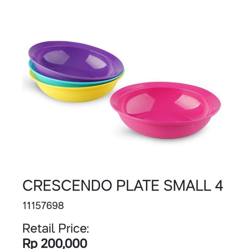 Jual piring / plate Original tupperware | Shopee Indonesia