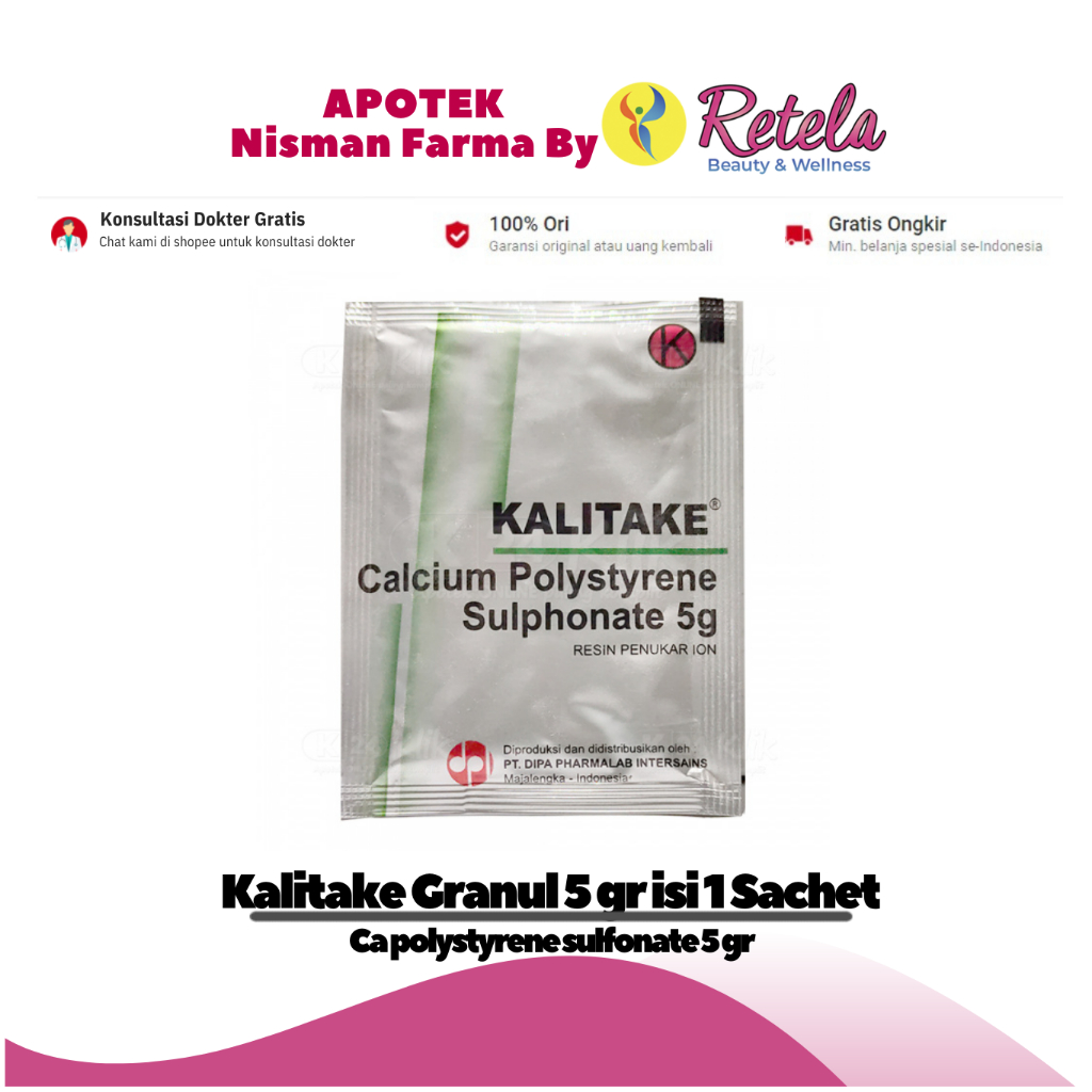 Jual KALITAKE GRANUL 1 SACHET @5 GR | Shopee Indonesia