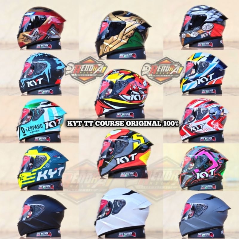 Jual Helm KYT TT COURSE Motif/ Polos Original 100% KYT TT C | Shopee Indonesia
