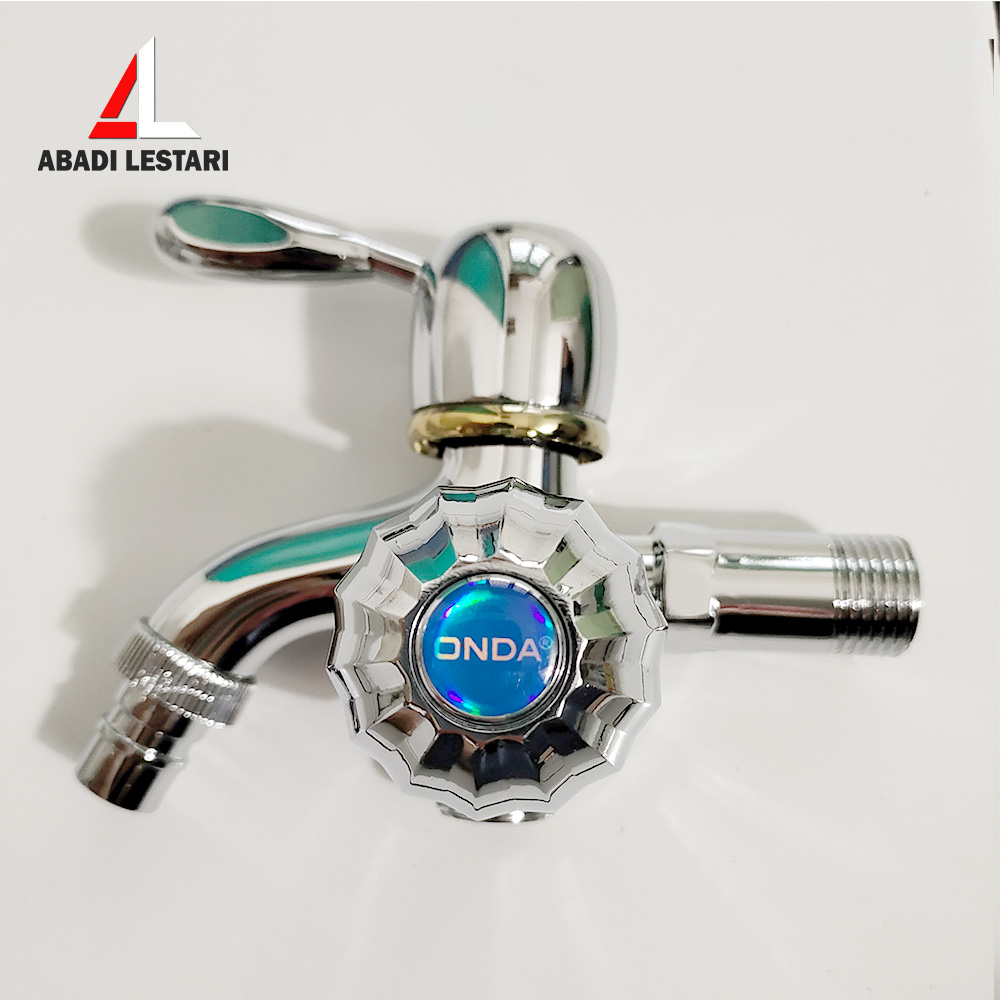 Jual KERAN CABANG 2 STAINLESS ONDA 1/2 INCH / KRAN CABANG 2 ONDA ...