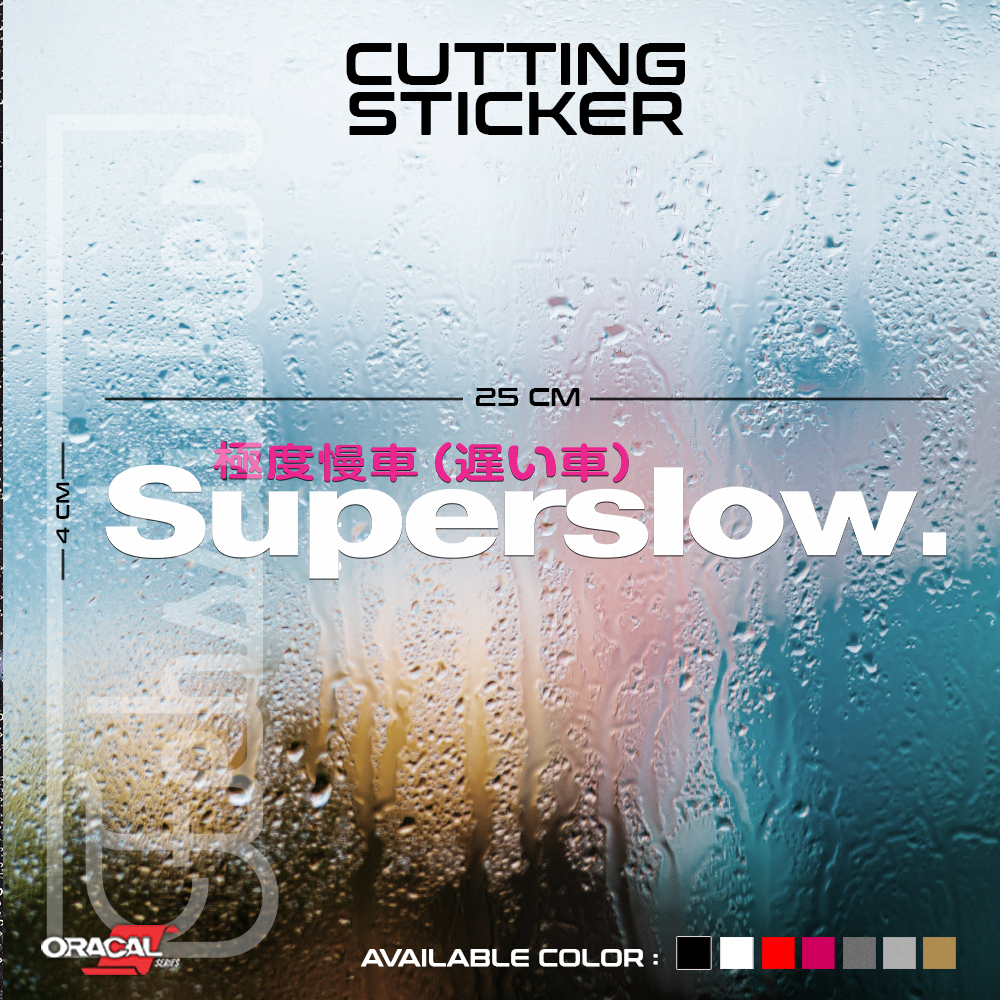 Jual Stiker Cutting Superslow Text Kanji | Cutting Sticker Tulisan ...