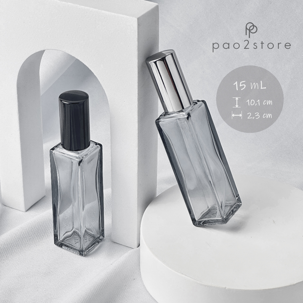 Jual Botol Spray Kotak - Kaca Tebal HITAM TRANSPARAN - Parfum Isi Ulang ...