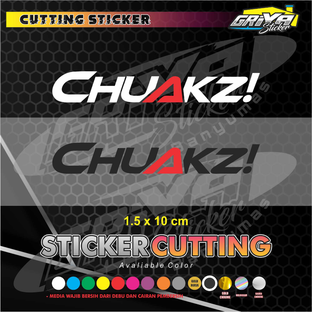 Jual STICKER STIKER CUTTING CHUAKZ VIRAL CHUAKZZ!! CHUAKS | Shopee ...