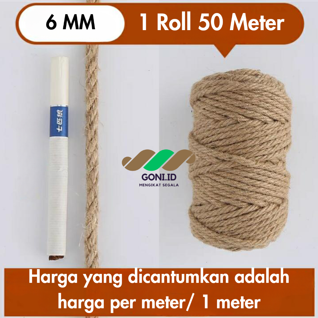 Jual Tali rami 3mm s/d 14mm PER METER Tali goni / Garukan Kucing / Tali ...