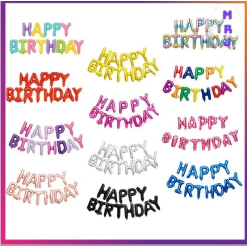 Jual Balon Huruf HAPPY BIRTHDAY | Shopee Indonesia