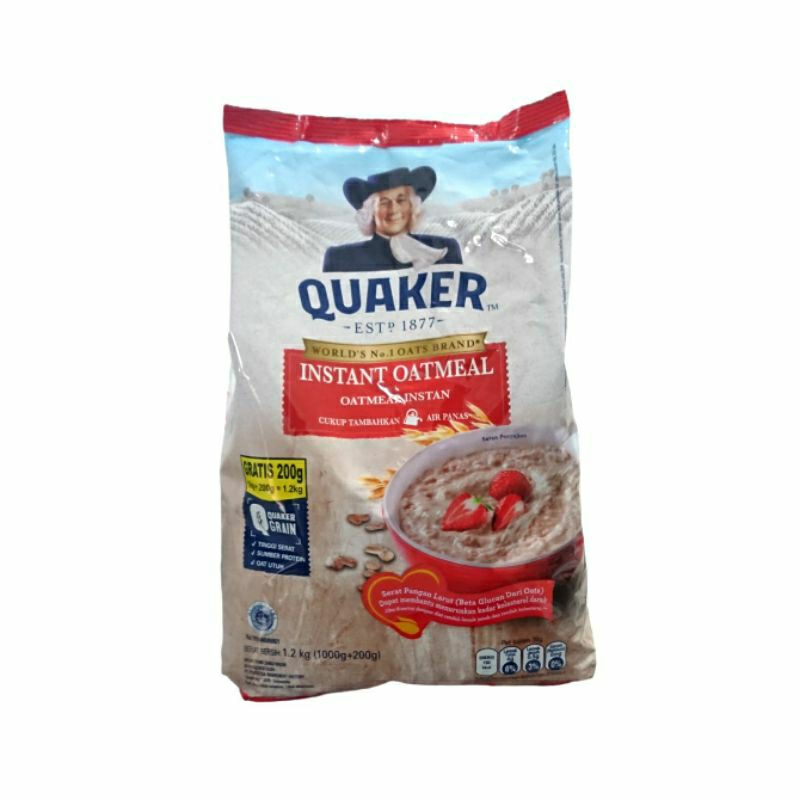 Jual Quaker Oatmeal Instant 1,2kg | Shopee Indonesia