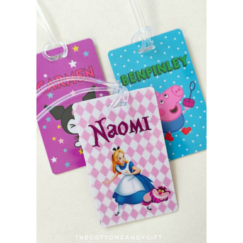 Jual BAGTAG + TALI / BAG TAG ANAK / GANTUNGAN NAMA UNTUK TAS ...