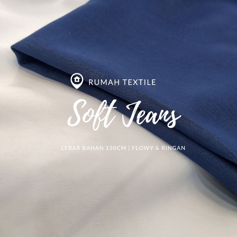 Jual SOFT JEANS/DENIM/KAIN DENIM TENSIL/KAIN DENIM/TENSIL DENIM/KAIN ...