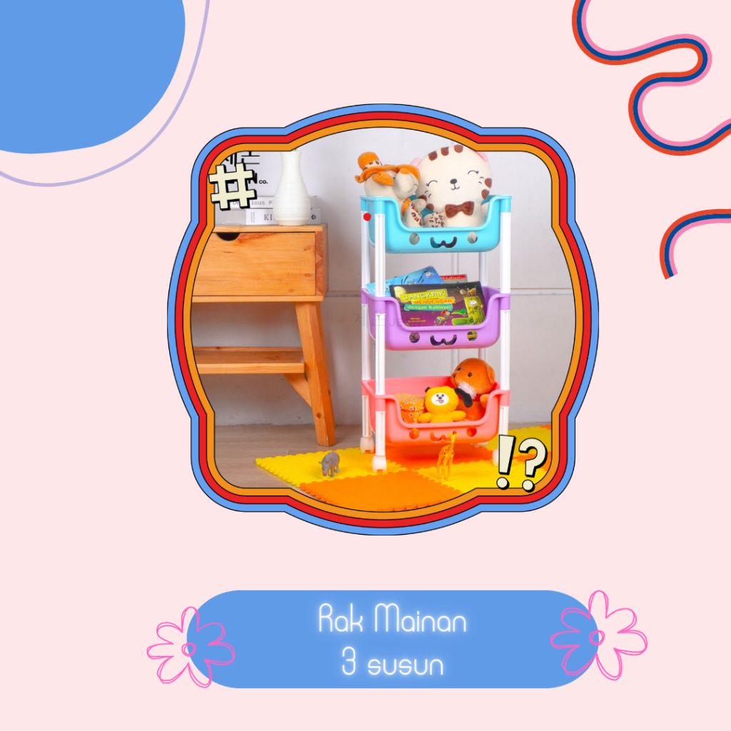 Jual Rak mainan / Rak Mainan 3 Susun | Shopee Indonesia
