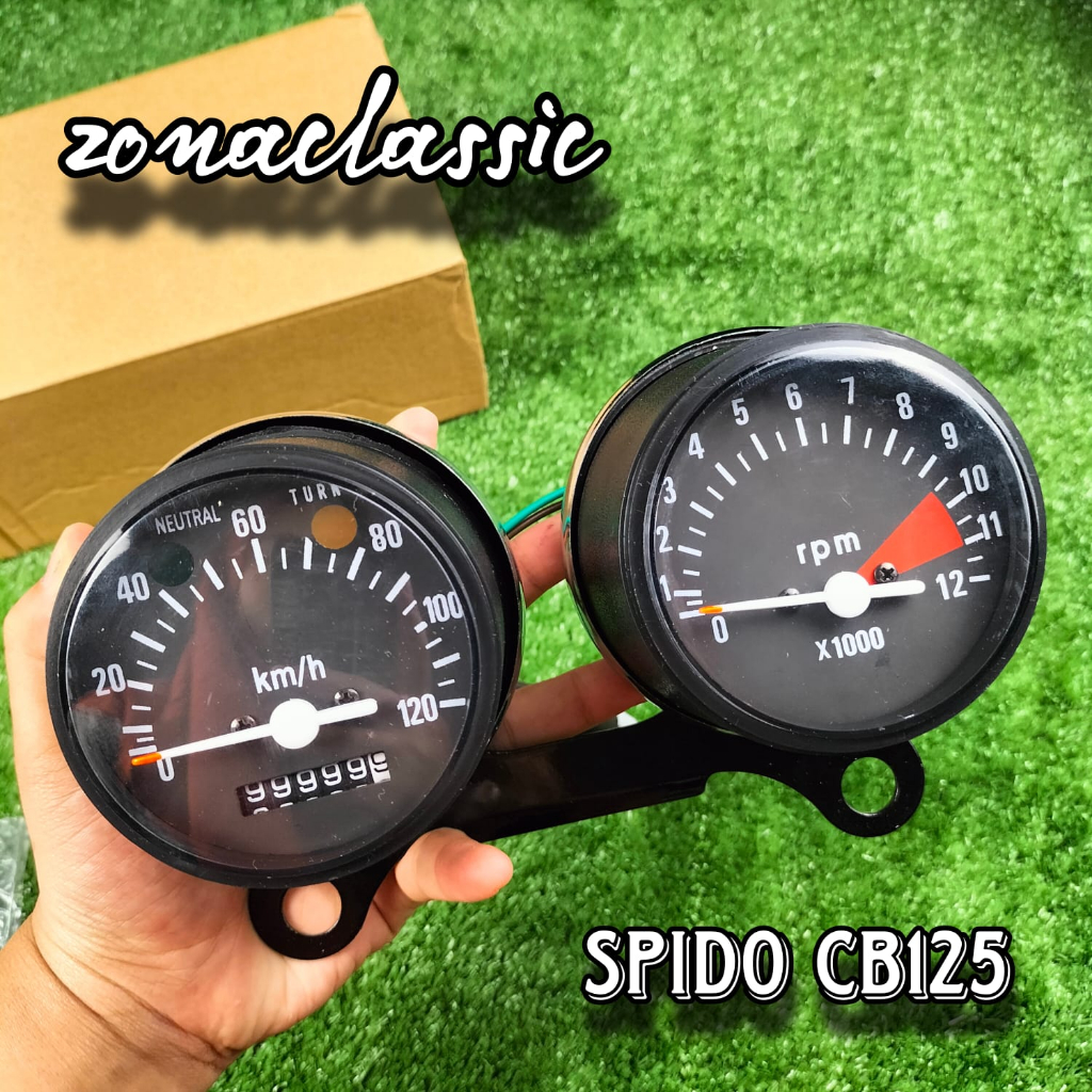 Jual Speedometer spedo meter cb 125 speedo set rpm cb 125 import | Shopee Indonesia