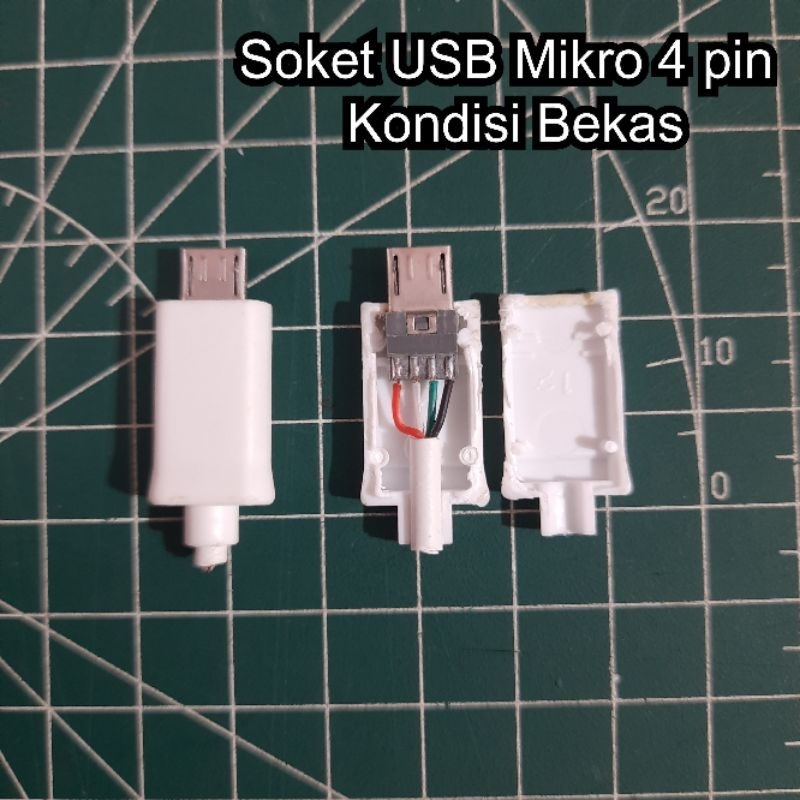 Jual Soket Mikro Usb 4 Pin Copotan Socket Micro Usb Male | Shopee Indonesia