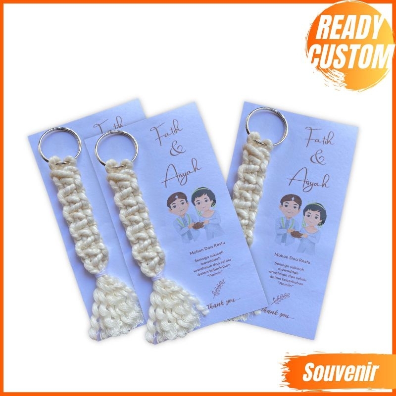Jual SOUVENIR PERNIKAHAN UNIK GANTUNGAN KUNCI MACRAME MINI AESTHETIC ...