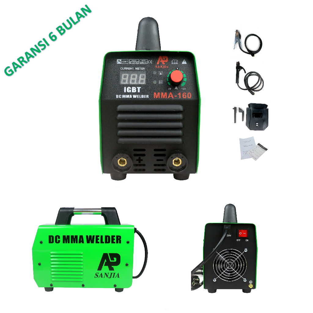 Jual MESIN LAS LISTRIK MMA 160A IGBT INVERTER WELDING MACHINE 220V | Shopee Indonesia
