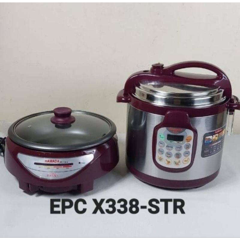 Jual SICO Presto Pressure Cooker + Free Hamada Steamboat Teflon Pot ...