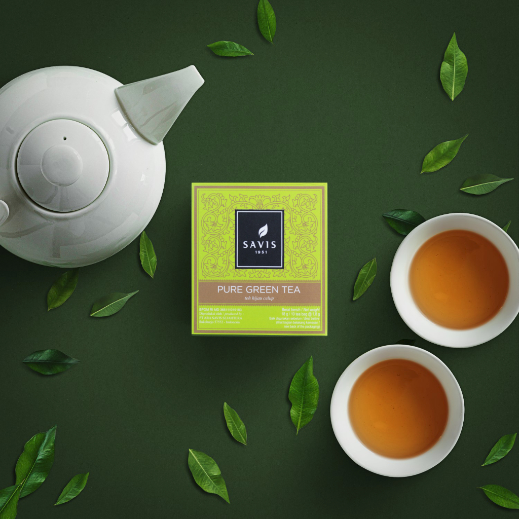 Jual Savis - Teh Hijau Premium Pure Green Tea 10 Teabag | Shopee Indonesia