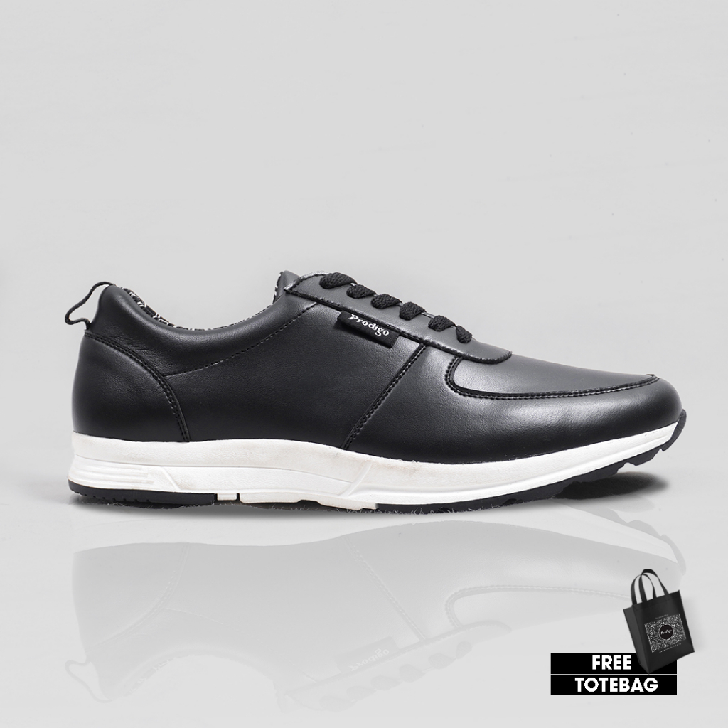 Jual Prodigo * Sepatu Pria Batam Black White | Sepatu Sneakers | Casual | Terbaru | Shopee Indonesia