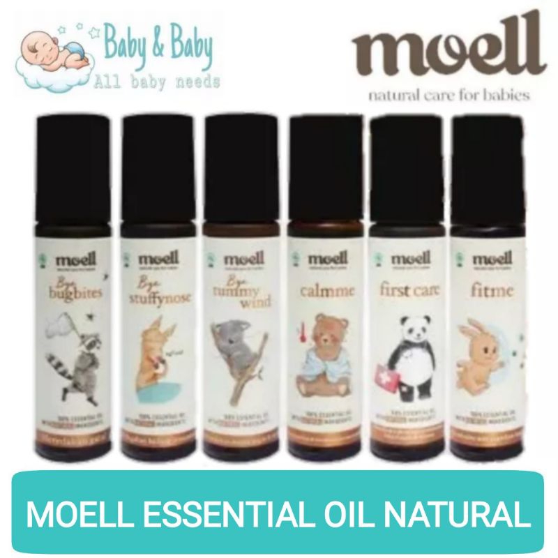 Jual Moell Essential Oil Natural 8ml Moell Bye Bugbites / Moell Bye ...
