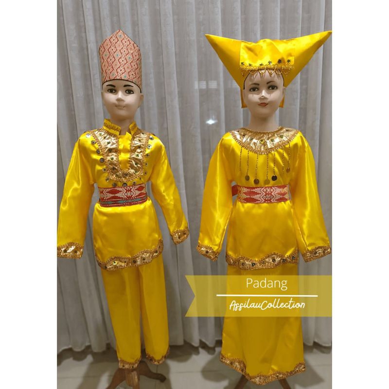 Jual pakaian adat Padang Sumbar anak satuan, baju adat tradisional ...