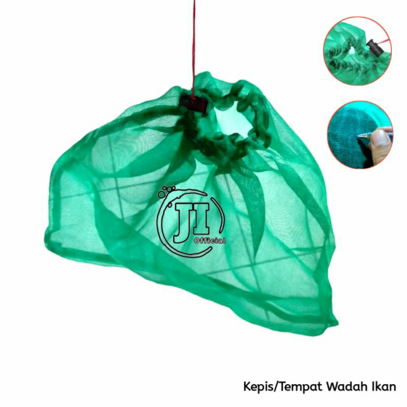 Jual kepis ikan + koja ikan + siap pakai + tempat ikan bahan waring ...
