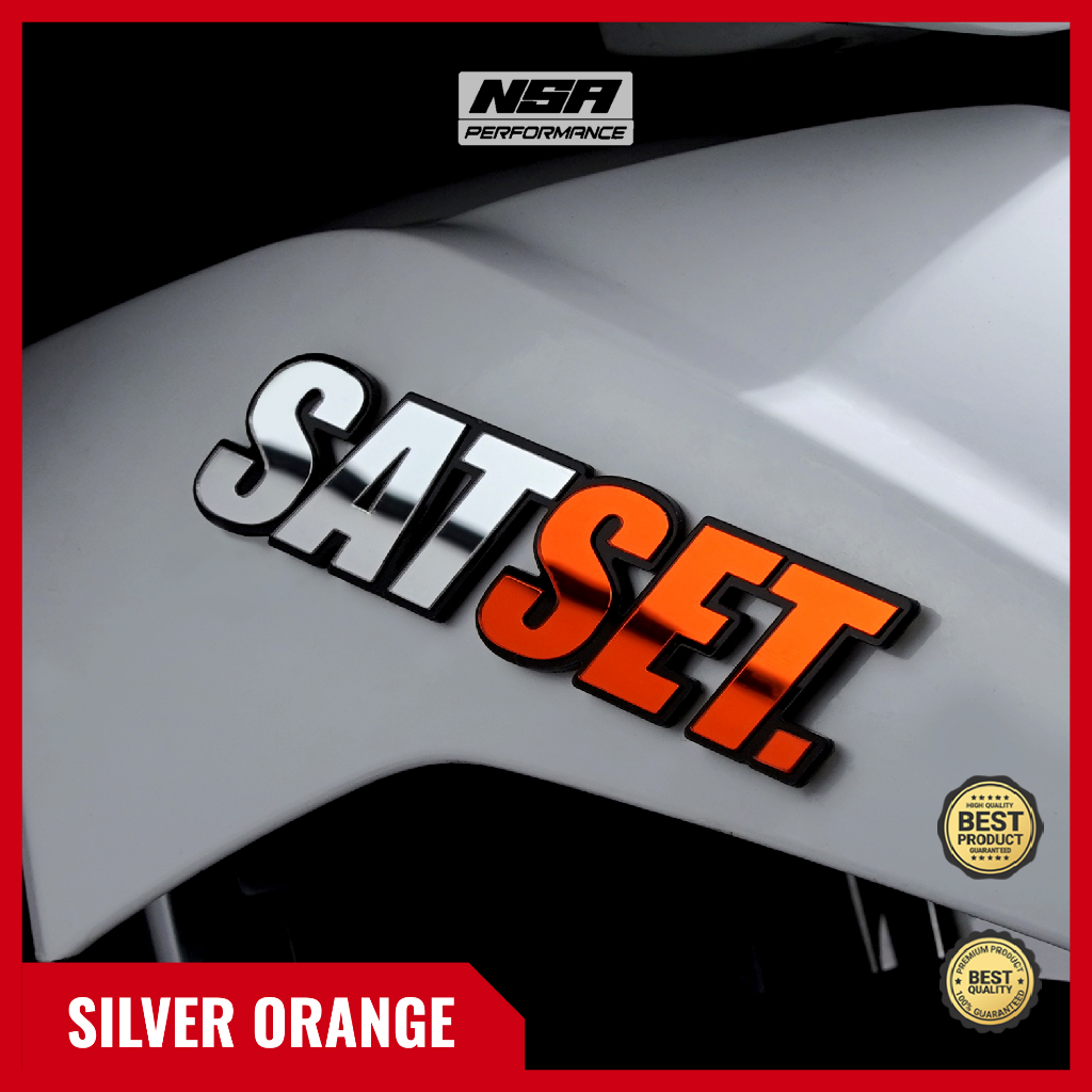 Jual NSA 1PCS EMBLEM SATSET STICKER KEREN TIMBUL EMBLEM MOTOR 3D ...
