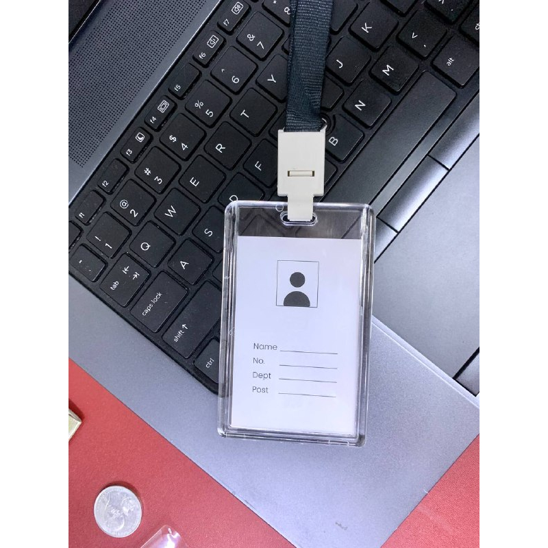 Jual Holder Id Card Acrylic Id Card 2 sisi Tempat Kartu Id Card Member ...