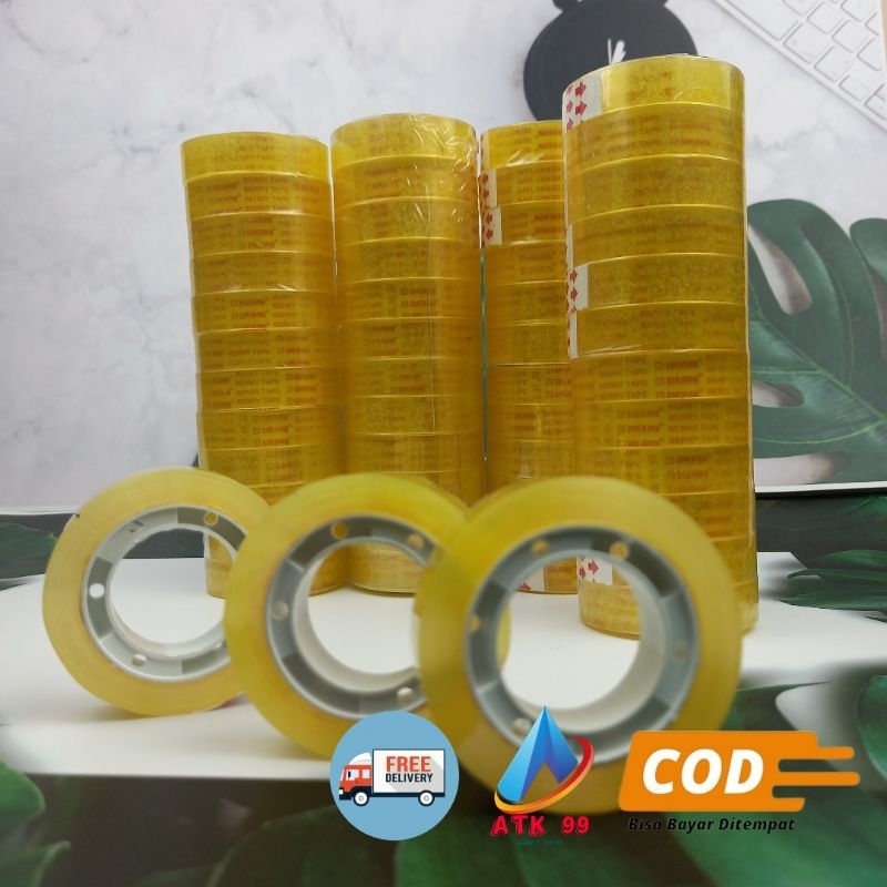 Jual Isolasi KADO TEBAL/Isolasi Bening/Selotip/Solasi Kado | Shopee ...