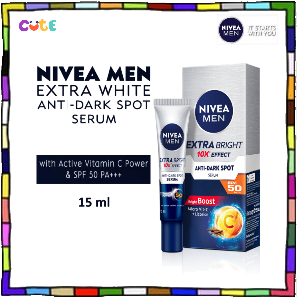 Jual NIVEA MEN Anti-Dark Spot Serum SPF 50 PA+++15 ml | Nivea Men Serum ...