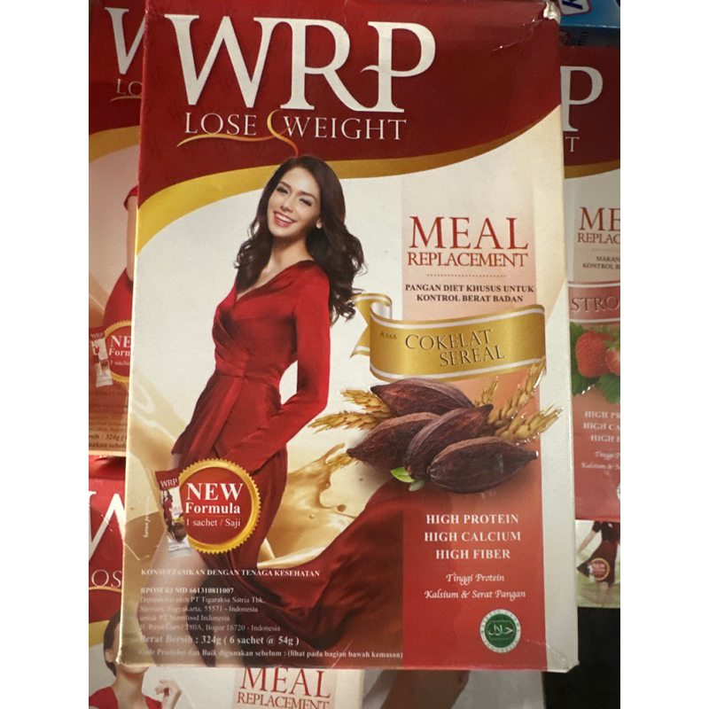 Jual WRP Lose Weight Meal Replacement 400gr/324gr (6saset) all varian ...