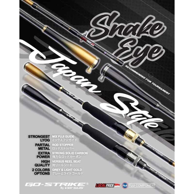 Jual Joran Versus Go Strike Snake Eye 150cm 165cm 180cm | Shopee Indonesia