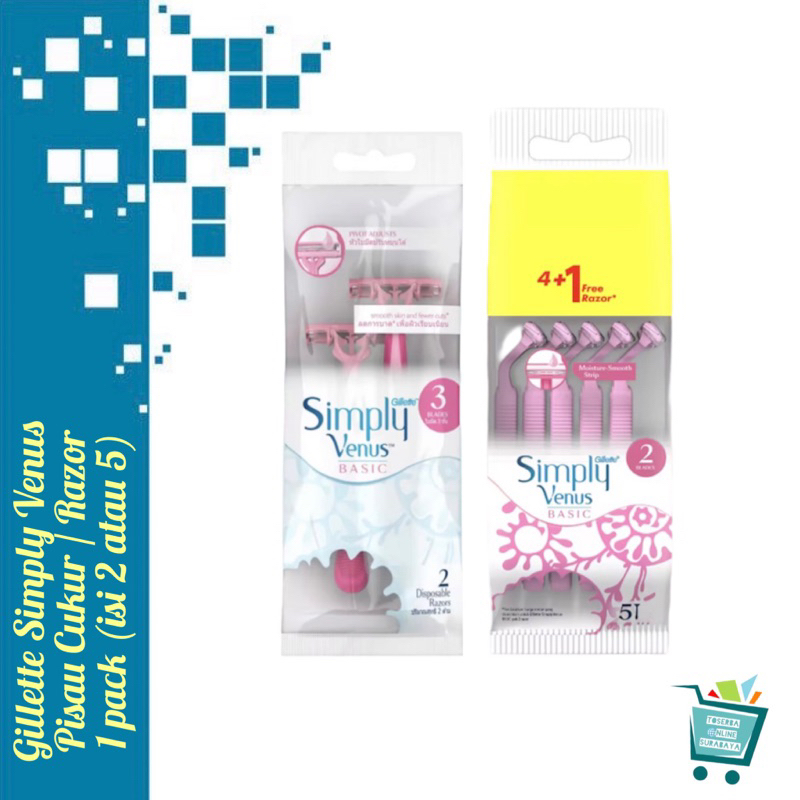 Jual Gillette Simply Venus Pisau Cukur / Alat Cukur / Razor Wanita Isi ...
