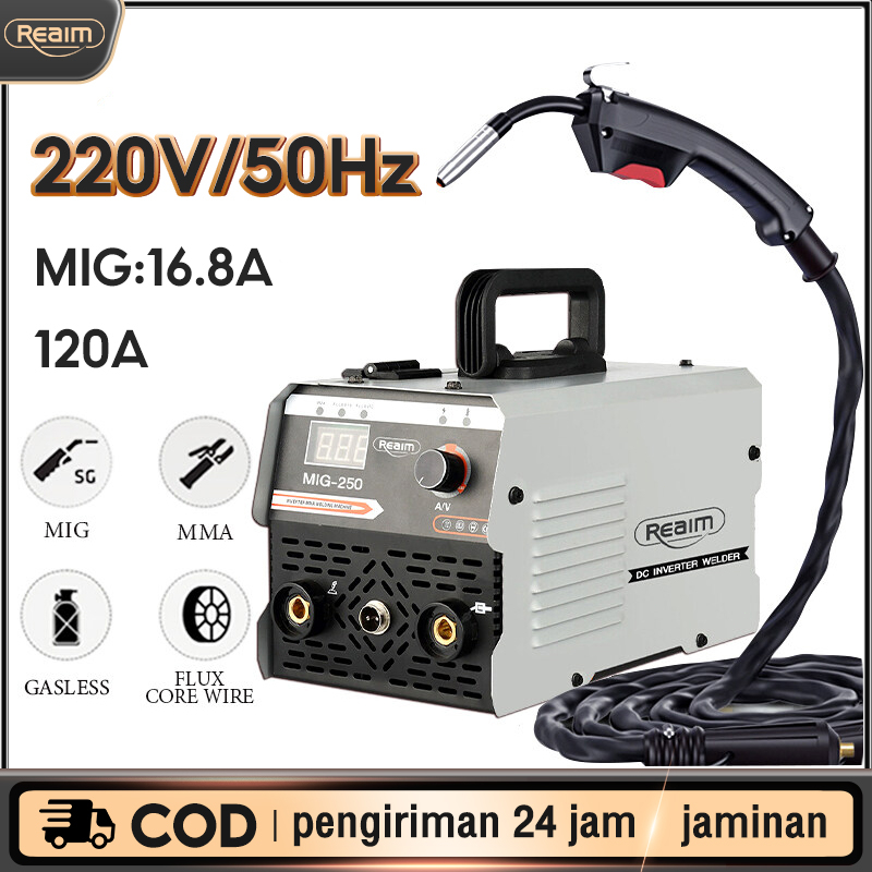 Jual RAEIM Mesin Las MIG-250 120A Mesin pengelasan IGBT Mesin trafo las Welding machine Mesin ...