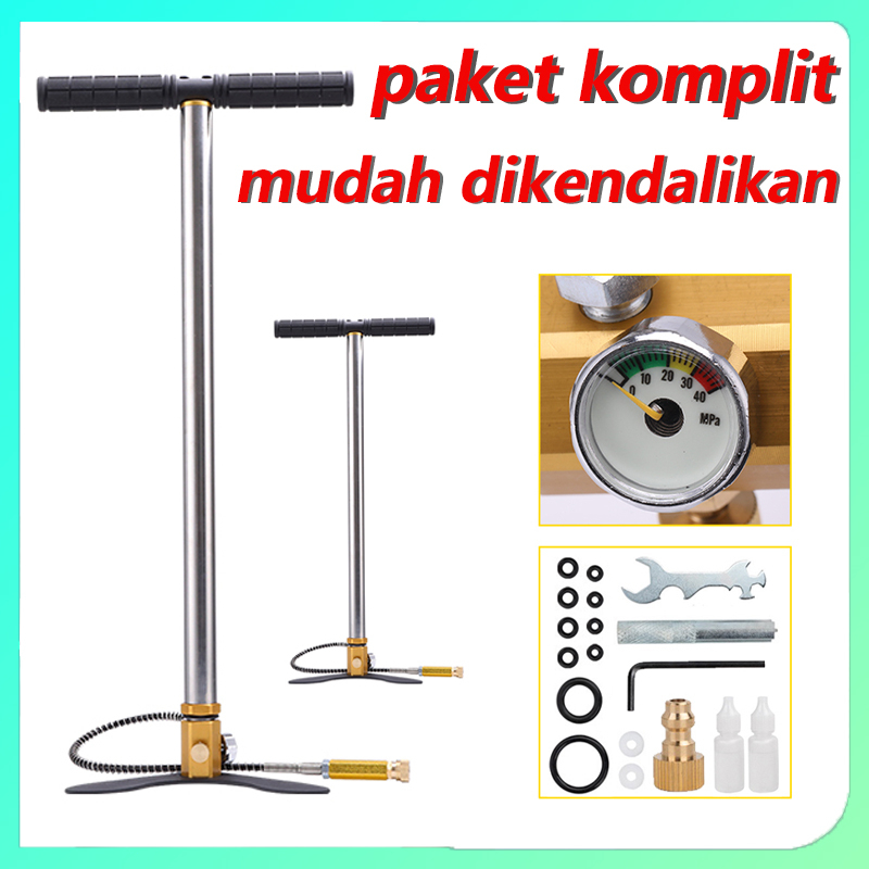 Jual 4500psi pompa pcp sniper kaki lipat kupu kupu Gauge POMPA PCP 4 ...