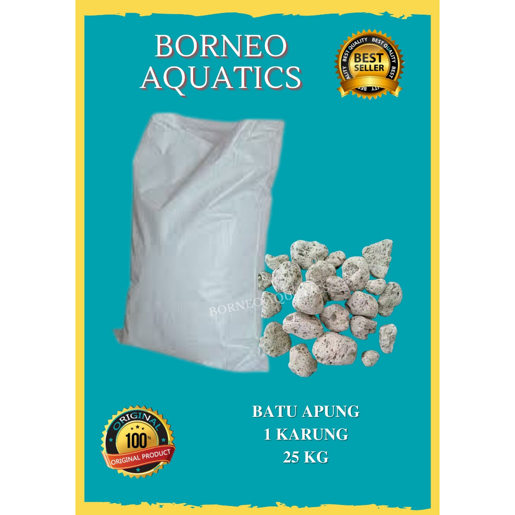 Jual BATU APUNG ( 1 KARUNG ) // 25 KG // MEDIA FILTER AIR SUMUR GORONG ...
