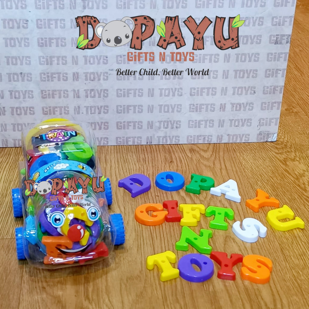 Jual MAINAN EDUKASI BALOK MERONCE HURUF ALPHABET TOPLES TRAIN HC208B-3 ...