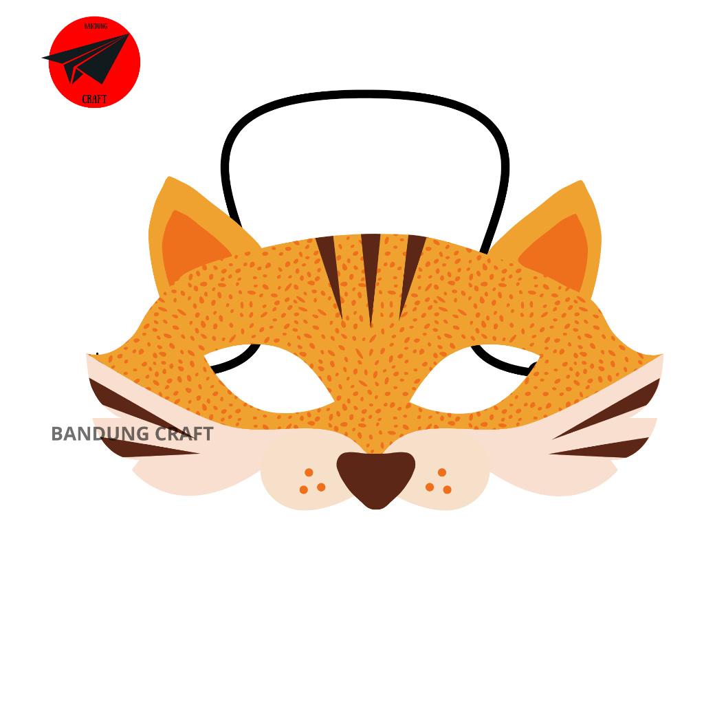Jual BandungCraft Topeng Keretas Tebal Motif Binatang Harimau | Shopee ...