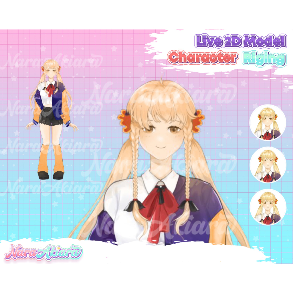 Jual Raih Lebih Banyak Viewer dengan Karakter Anime Vtuber Model Live2d ...