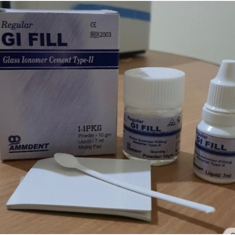 Jual GIC Type 2 Tumpatan Glass Ionomer Cement GI Fill Regular | Shopee Indonesia