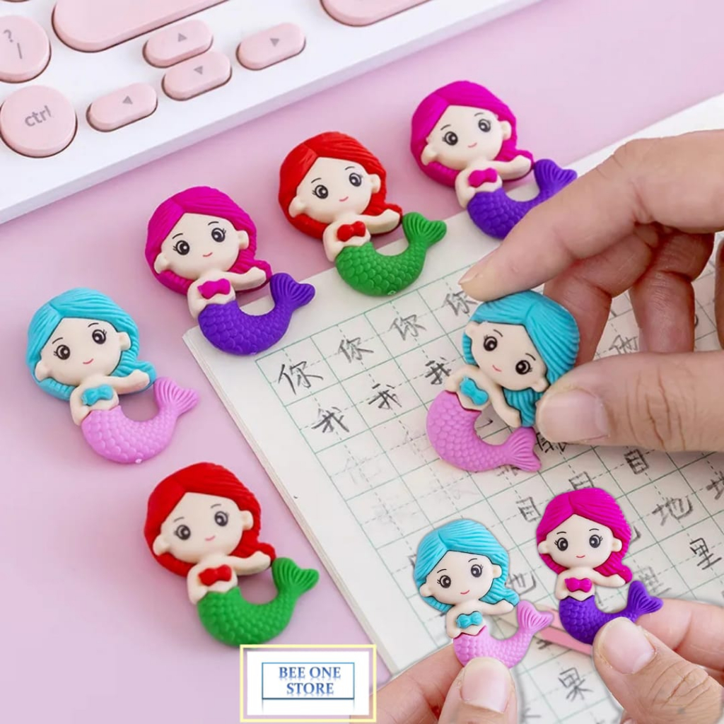 Jual BEE ONE - Penghapus Karakter Mermaid Lucu Penghapus Pensil ...