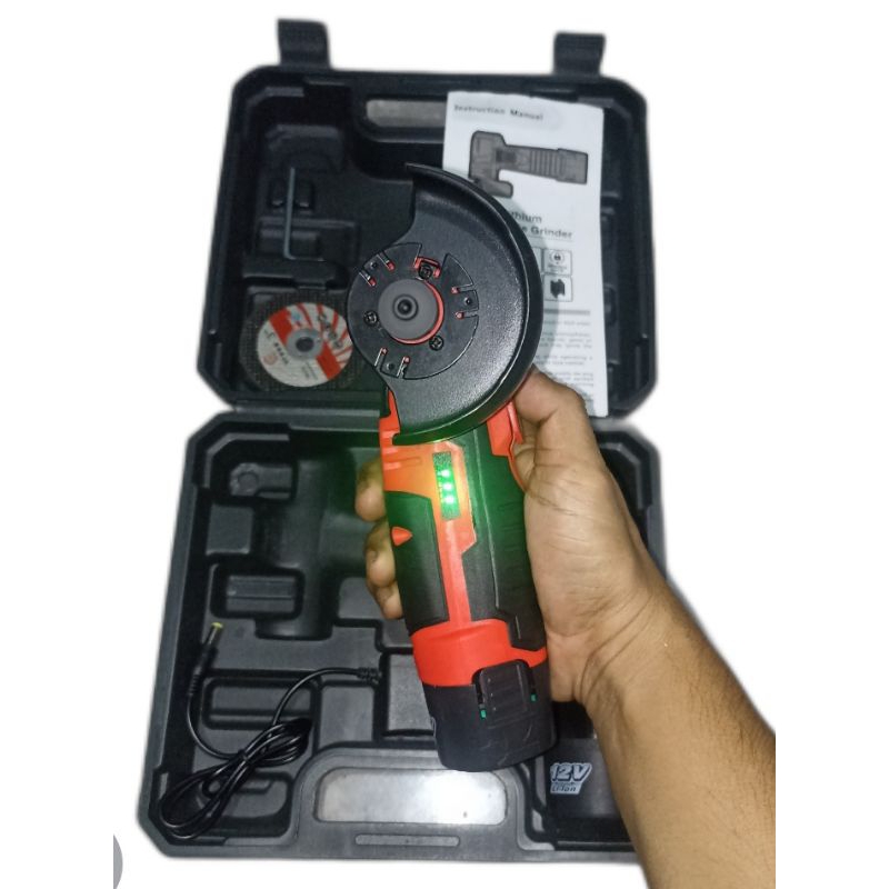 Jual Mesin gerinda mini 3 inchi baterai 12V T-REX mini angle grinder 3 ...