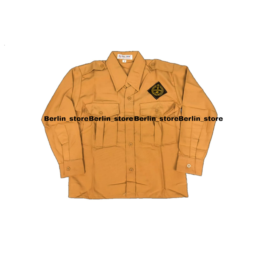 Jual Baju Pramuka laki Lengan Panjang Seragam Sekolah SD SMP SMA Baju Pramuka laki Penggalang ...