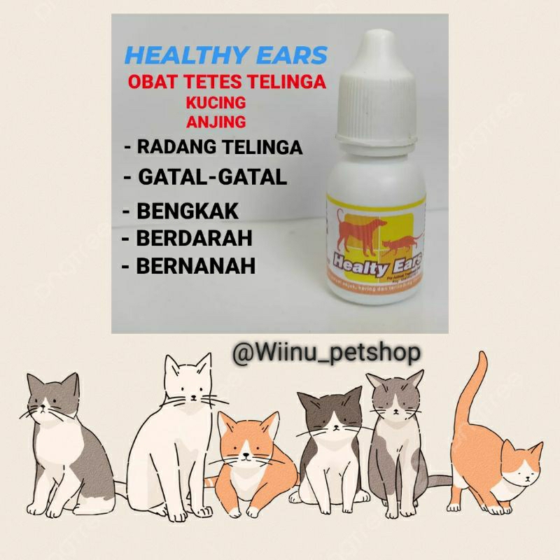 Jual HEALTY EARS Obat tetes telinga kucing anjing radang telinga ...