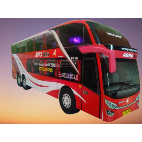 Jual MINIATUR BUS BISA REQUEST MEREK / PO BUS (COSTUM FOTO DAN NAMA ...