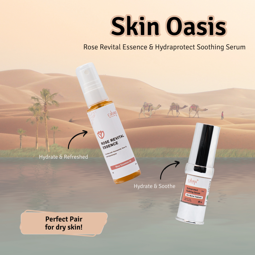 Jual Bundle Skin Oasis - CahayuCare Rose Revital Essence & Hydraprotect Soothing Serum | Shopee ...