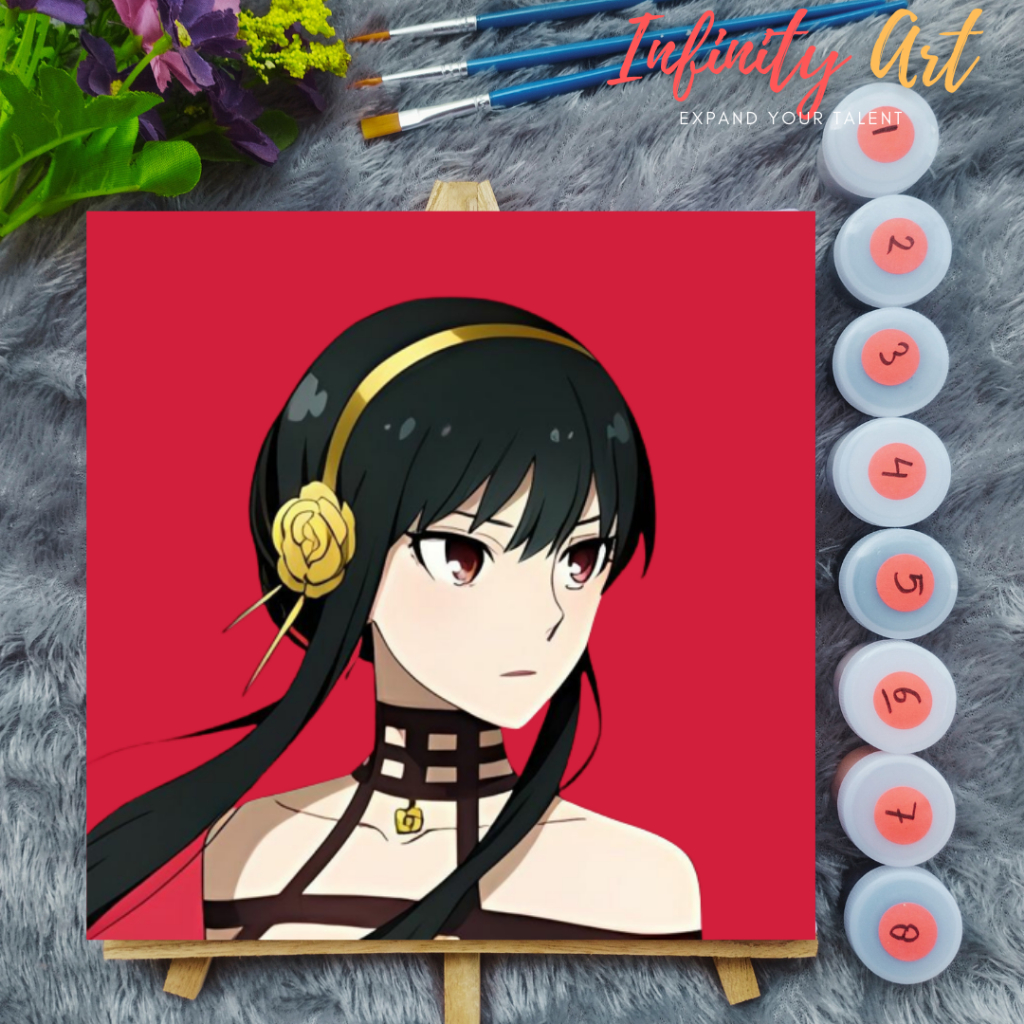 Jual Paint by Number Anime Spy x Family Yor Yoru Forger - DIY Kit ...