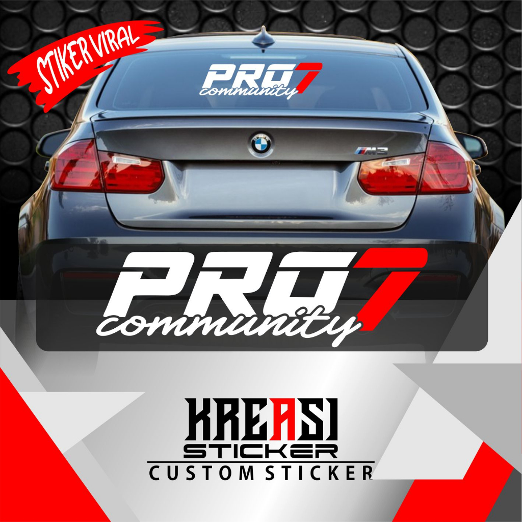 Jual STIKER MOBIL PRO7 COMMMUNITY | Shopee Indonesia