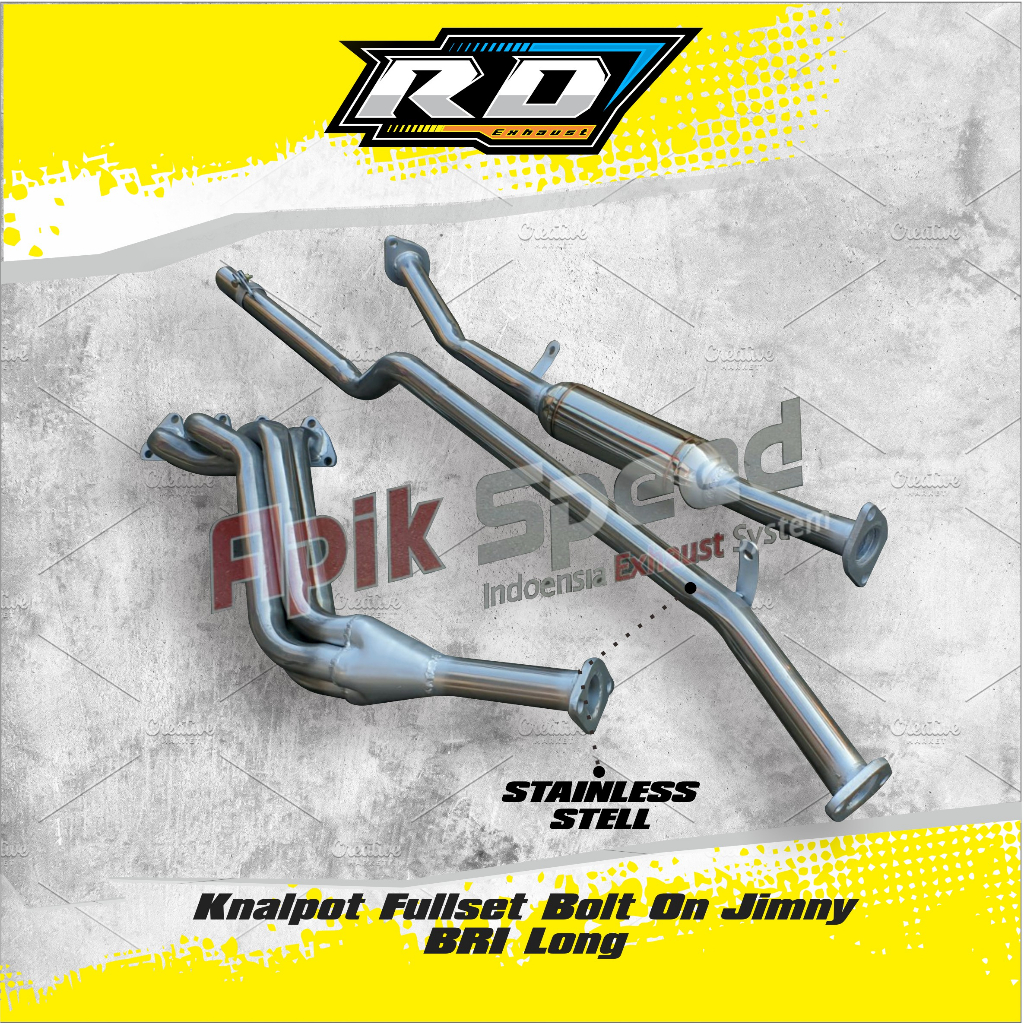 Jual Knalpot Fullset Bolt On Jimny BRI Long | Shopee Indonesia